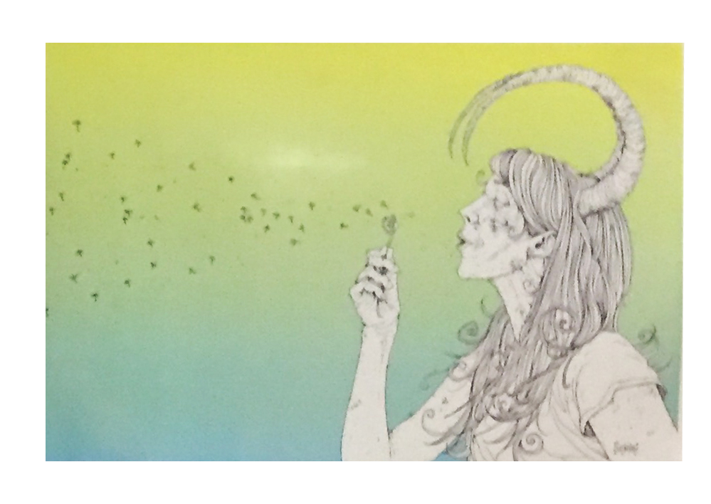 Cody Schibi "Monstress With A Flower" Print 1 - SprATX